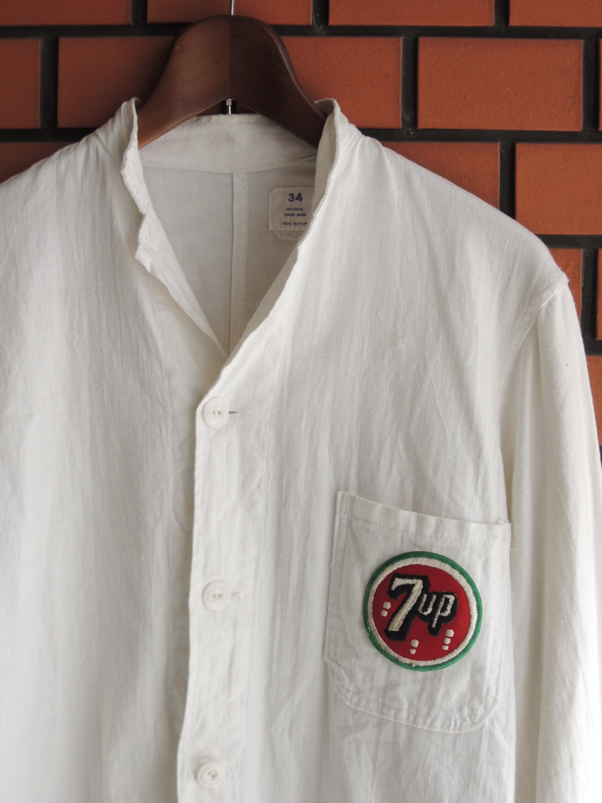 50 ～ 60's work jacket with 7up patch: container
