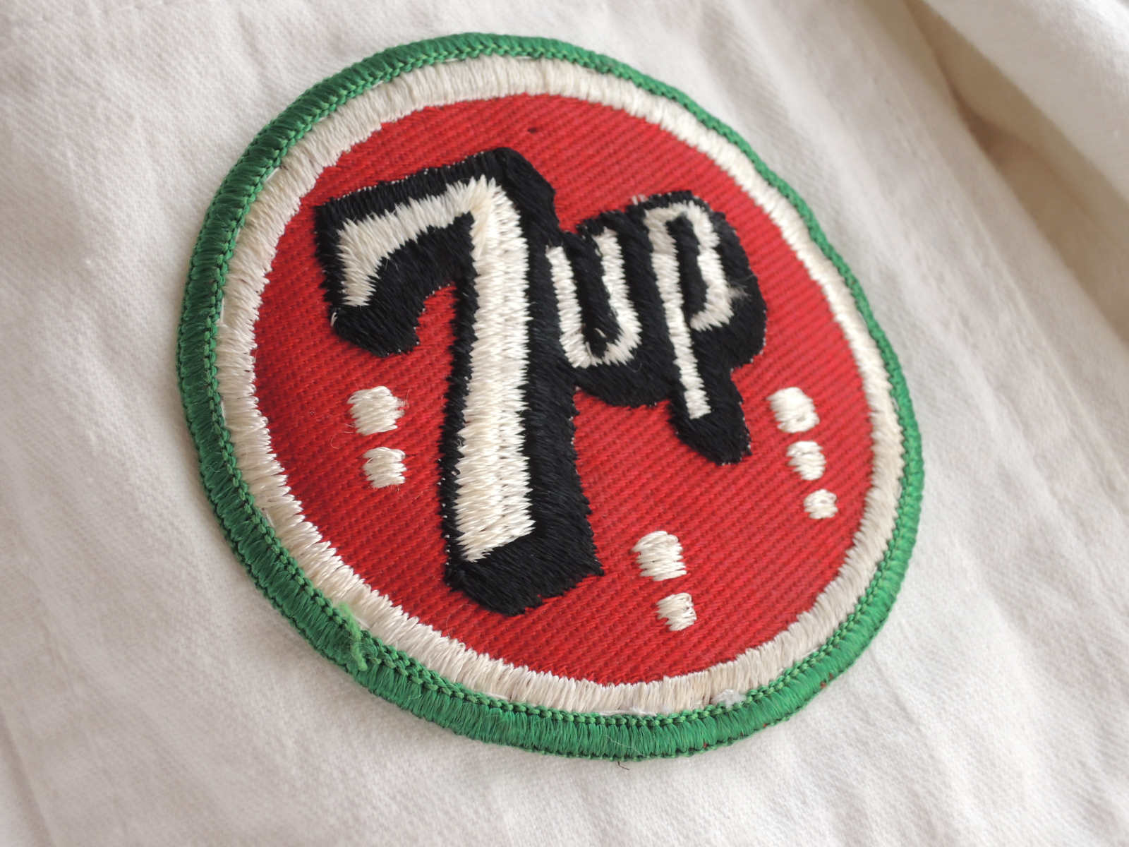 50 ～ 60's work jacket with 7up patch: container